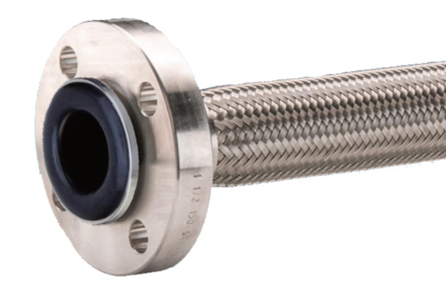 SS Braided Flare-Thru PTFE Hose - Conductive - Cut and Couple